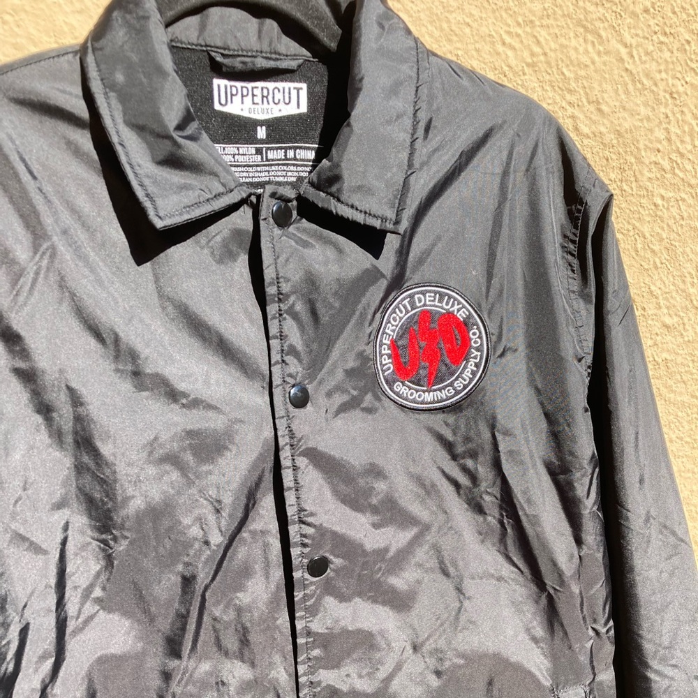 Men's Uppercut Deluxe Black Grooming Logo Button-Fron… - Gem